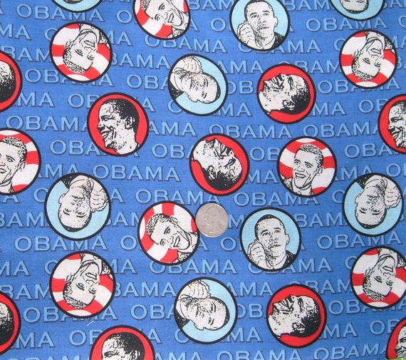 Items similar to President OBAMA Red, White and Blue 100 % Cotton ...