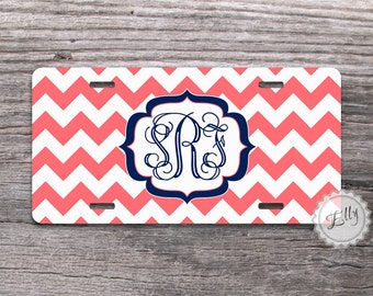 Popular items for monogrammed car tags on Etsy