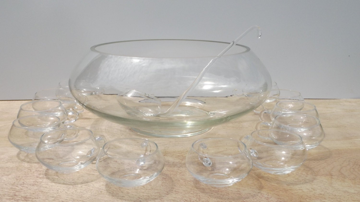 Vintage 14 Piece Riekes Crisa Hand blown / formed Glass