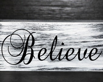 Believe blocks | Etsy