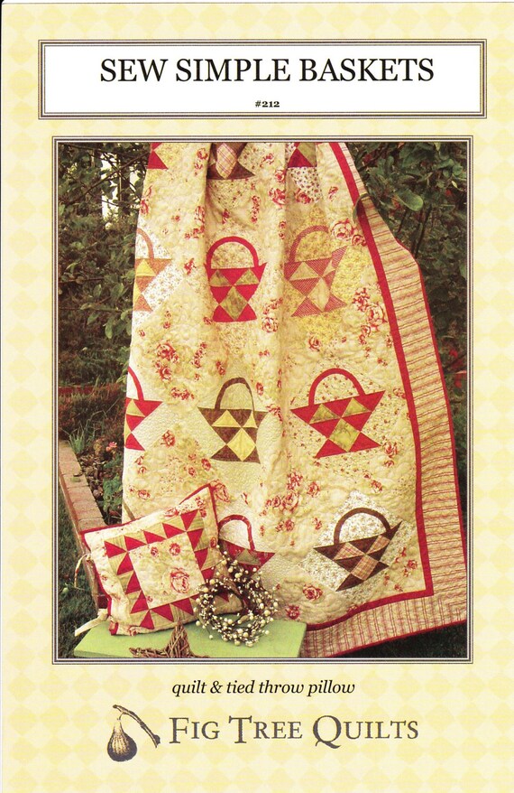 Fig Tree Quilts Sew Simple Baskets pattern by FabricFaire on Etsy