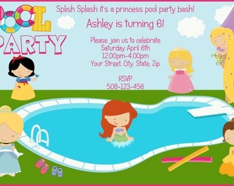 Popular items for princess pool party on Etsy