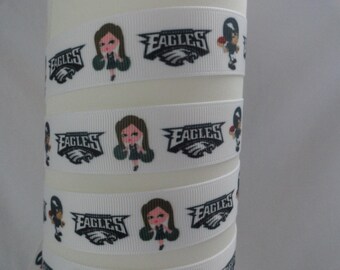 Popular items for eagles ribbon on Etsy