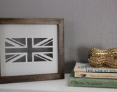 Items similar to Union Jack Silhouette Frame on Etsy