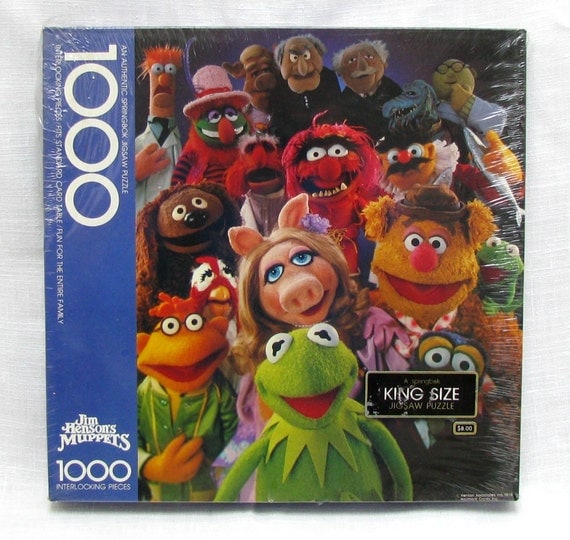 SPRINGBOK MUPPETS 1000 Piece Jigsaw Puzzle Jim Henson King