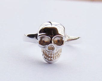 Unique silver skull ring related items | Etsy