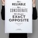 The Exact Opposite Poster 11x17 Seinfeld Quote Print by Signfeld