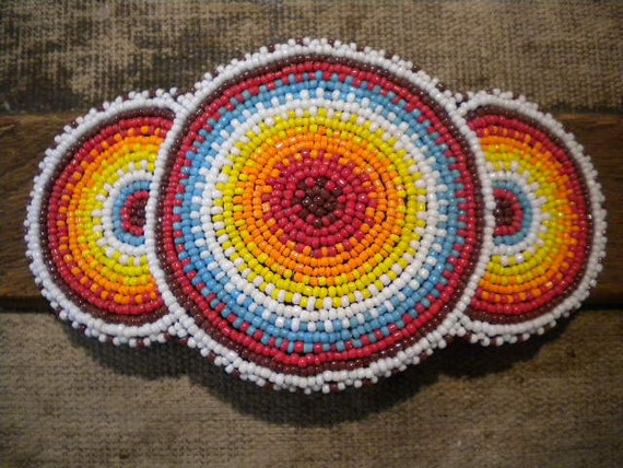 Items similar to Beautiful Unique Handmade Beaded Barrette on Etsy