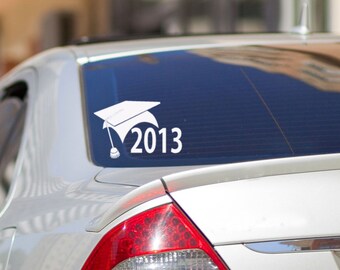 Grad cap decal | Etsy