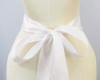 Popular items for white ribbon sash on Etsy