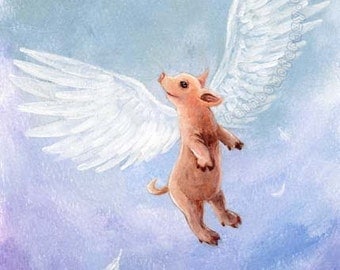 Unique whimsical pigs related items | Etsy