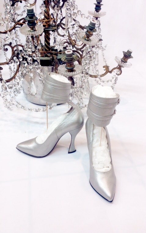 Amazing Michel Perry high heels // metallic shoes // Michel Perry shoes ...