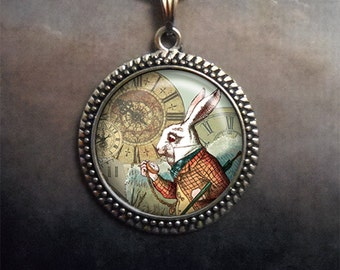 Popular items for white rabbit jewelry on Etsy