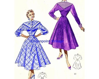 Plus Size or any size Vintage 1950s Dress by EmbonpointVintage