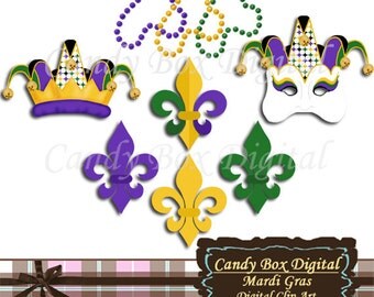 Mardi Gras Clip Art, Mardi Gras clipart, Mardi Gras graphics, jester ...