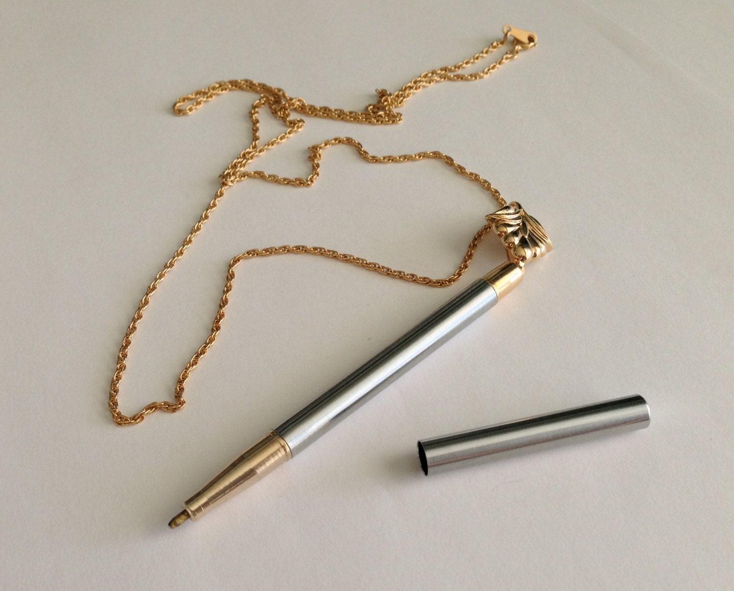 1960s Mad Men Style Secretary Pen Necklace