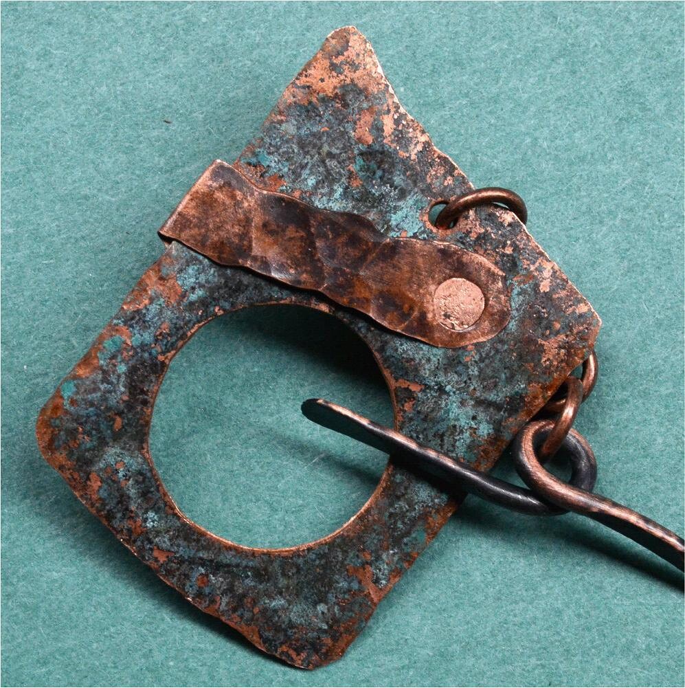 Handmade Rustic Copper Toggle Clasp by SunStones on Etsy