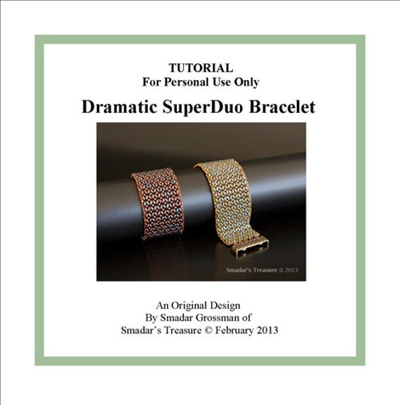 Beading Tutorial Pattern Dramatic Superduo by SmadarsTreasure