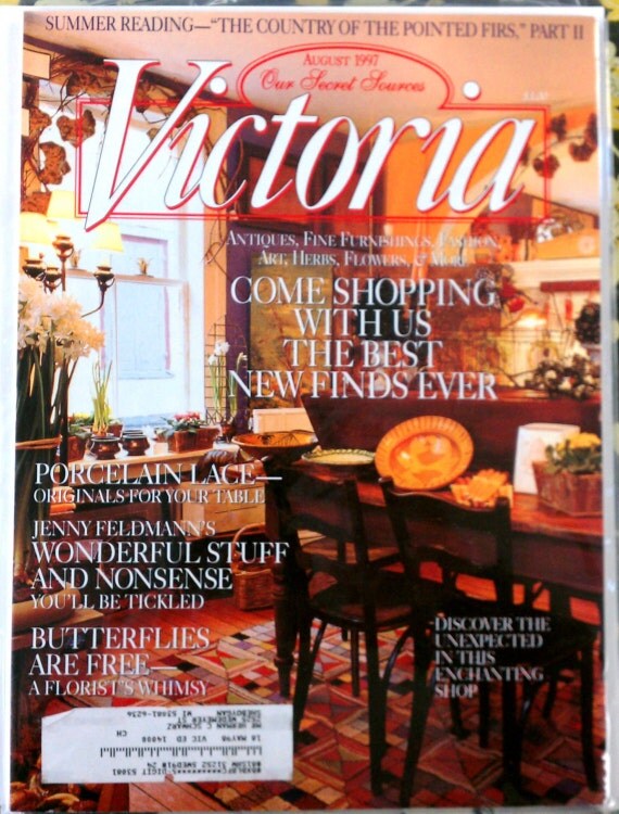 Vintage Victoria Magazine August 1997 Secret Sources Volume 11