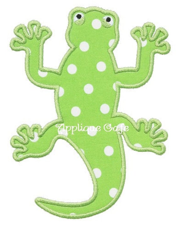 326 Lizard Machine Embroidery Applique Design