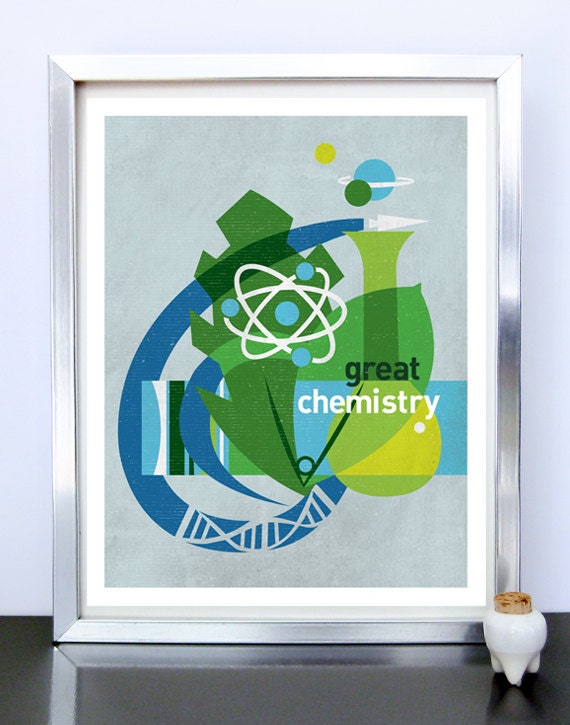 Items similar to Science Poster Art Print Science Illustration Poster ...