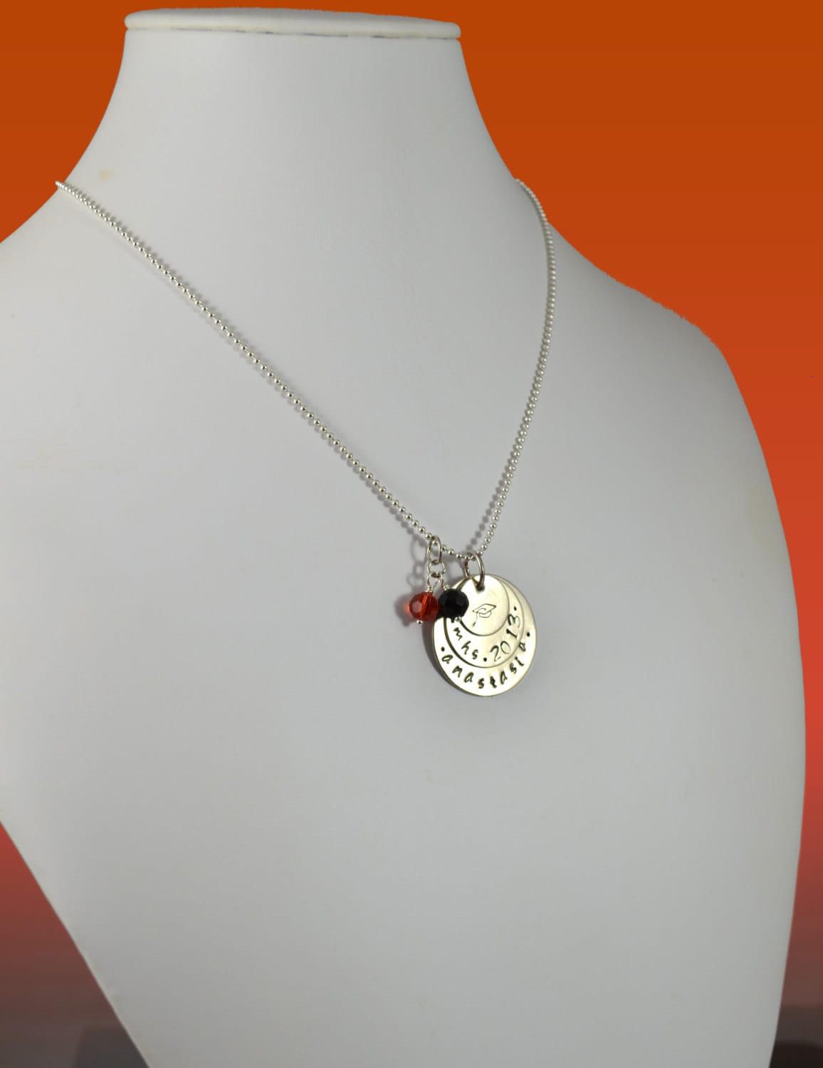 Personalized Graduation Necklace Senior by FutureHeirloomDesign