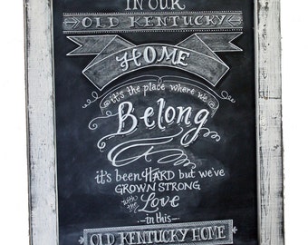 Chalkboard Art Sign for your Wedding or Event by watermelonstand