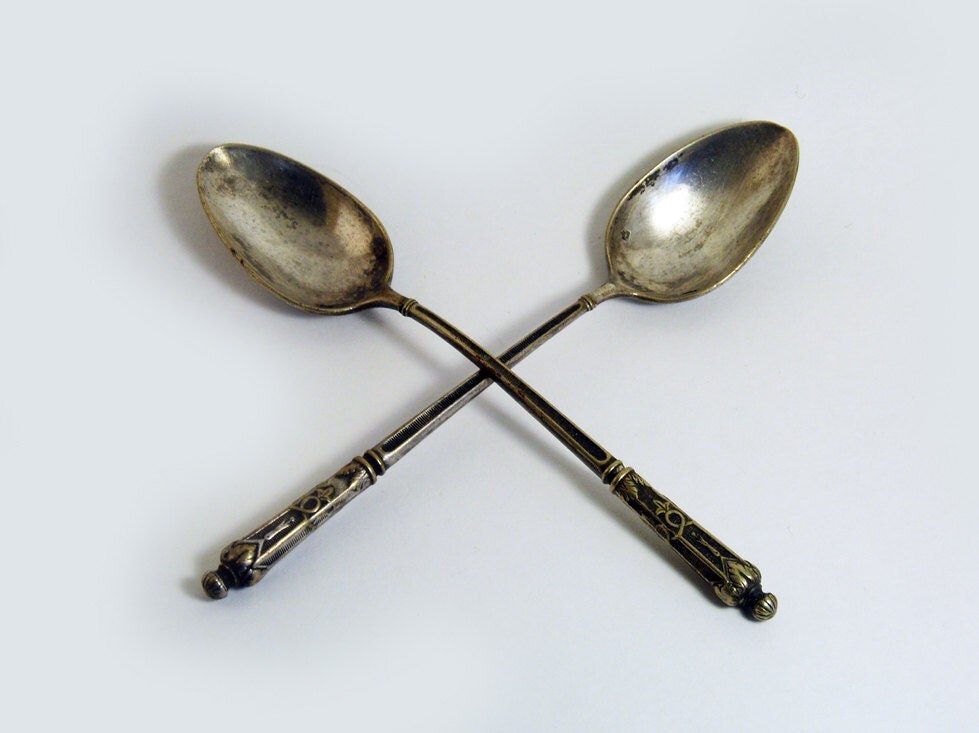 Antique Silver Teaspoons 1900s Collectibles – Haute Juice