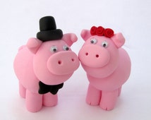 Unique pig bride and groom related items | Etsy