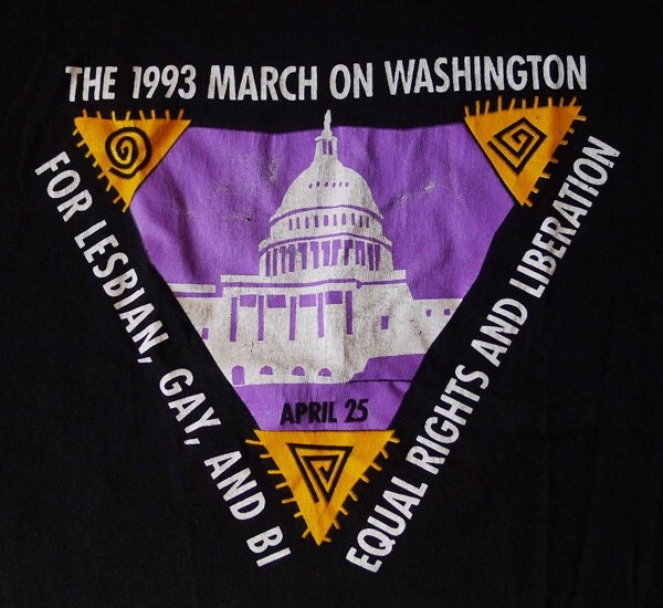 Vintage 1993 LGBI March on Washington Equal Rights