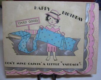 1930s birthday card | Etsy