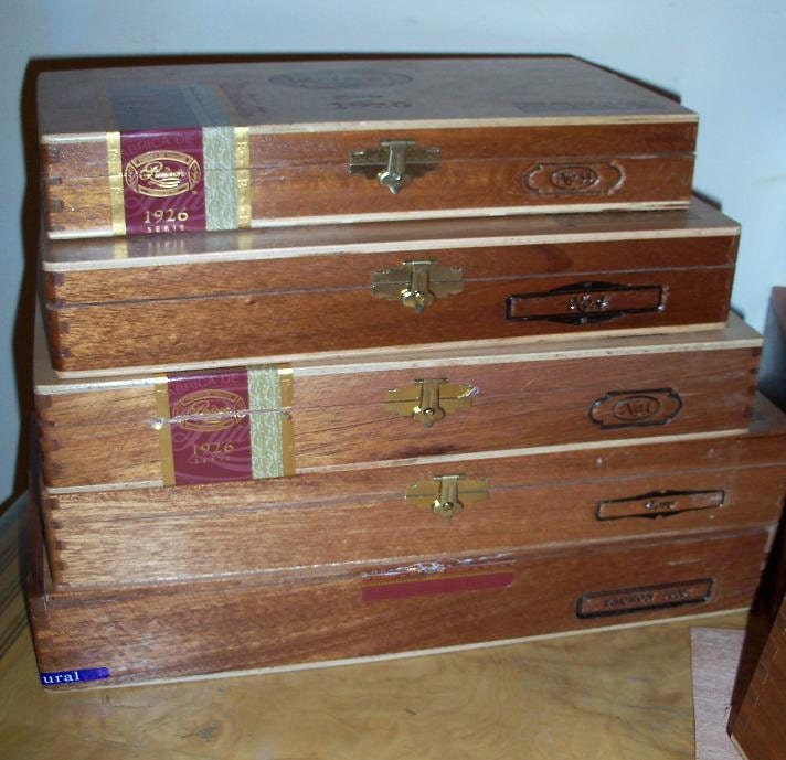 Cigar Box Padron Wooden Box Storage System Decoupage Treasure
