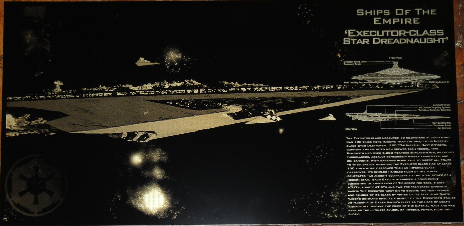 Star Wars Executor Super Star Destroyer Limited by Geekographs