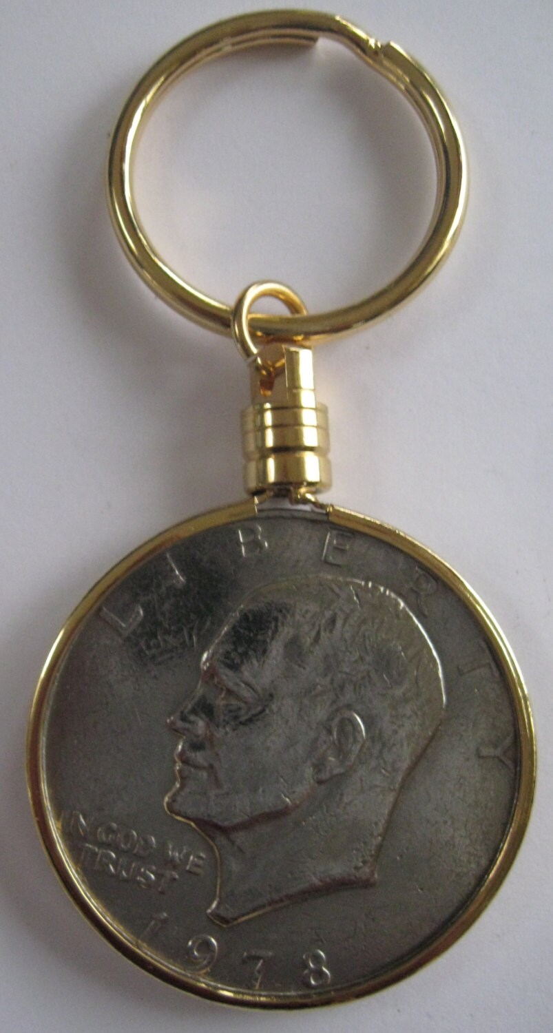 Key Chain with Vintage Genuine 1977 EISENHOWER DOLLAR – Haute Juice