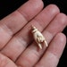 Victorian Ivory Hand Charm w 18CT Rose Gold Settings