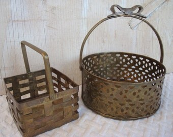 Popular items for brass basket on Etsy