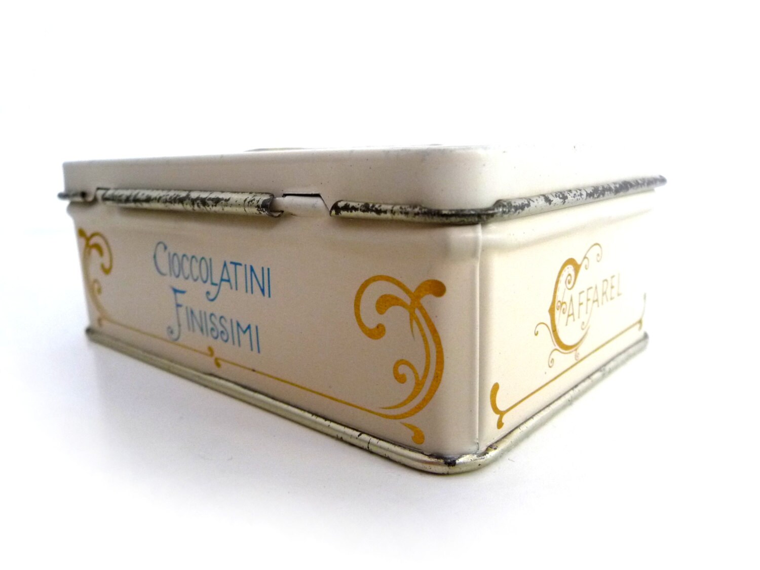 Vintage Italian Candy Tin Box Chocolate Dragees Retro Metal