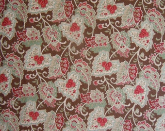 Brick red fabric | Etsy