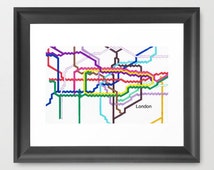 Popular items for underground map on Etsy