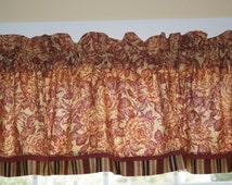 Popular items for red toile valance on Etsy