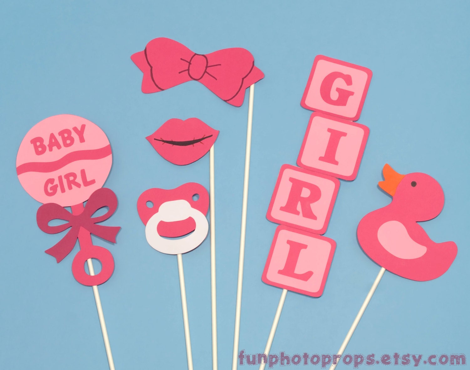 Baby Shower Photo Booth Props Girl at Alice Cletus blog