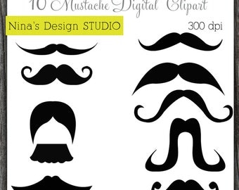 Mustache props | Etsy