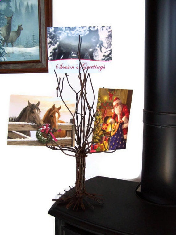 Items similar to Christmas Card Holder Christmas Tree Made From ...