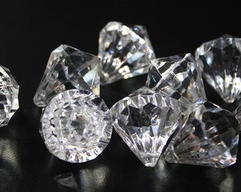 Plastic diamonds | Etsy