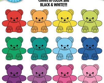 Popular items for bear clipart on Etsy