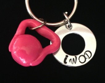 Crossfit kettlebell keychain