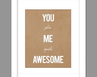 You plus me equals | Etsy