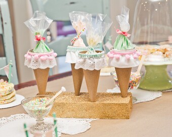Glittered Cake Pop/Push-up Pop/Cone Stand