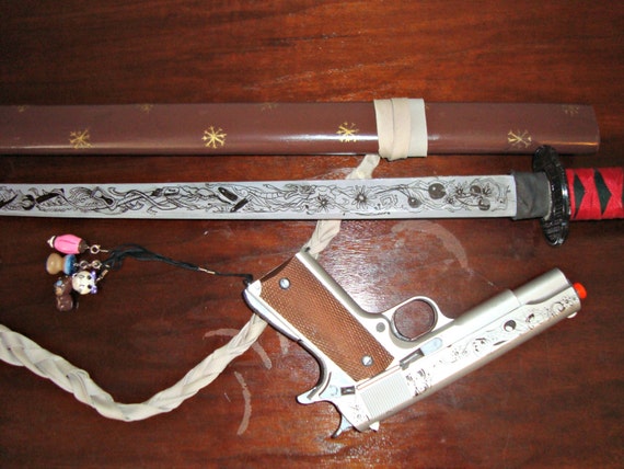 Items similar to Babydoll Sucker Punch Gun and Sword Prop Cosplay ...