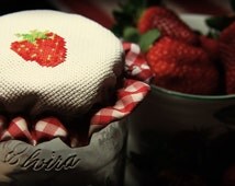 Unique strawberry jam jar related items | Etsy